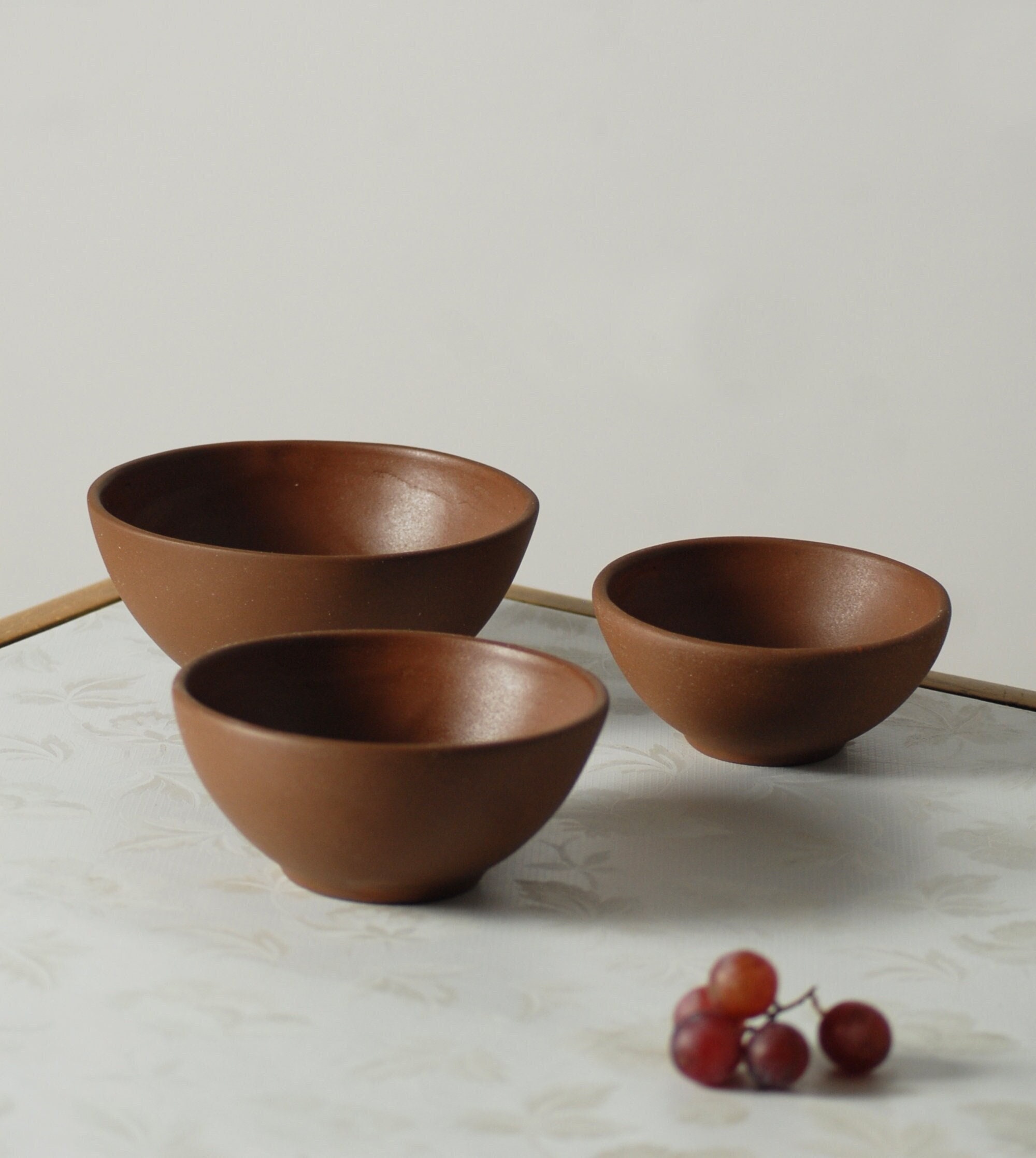Oryoki-bowl Set -terracotta- (handmade - Single Piece) - Etsy