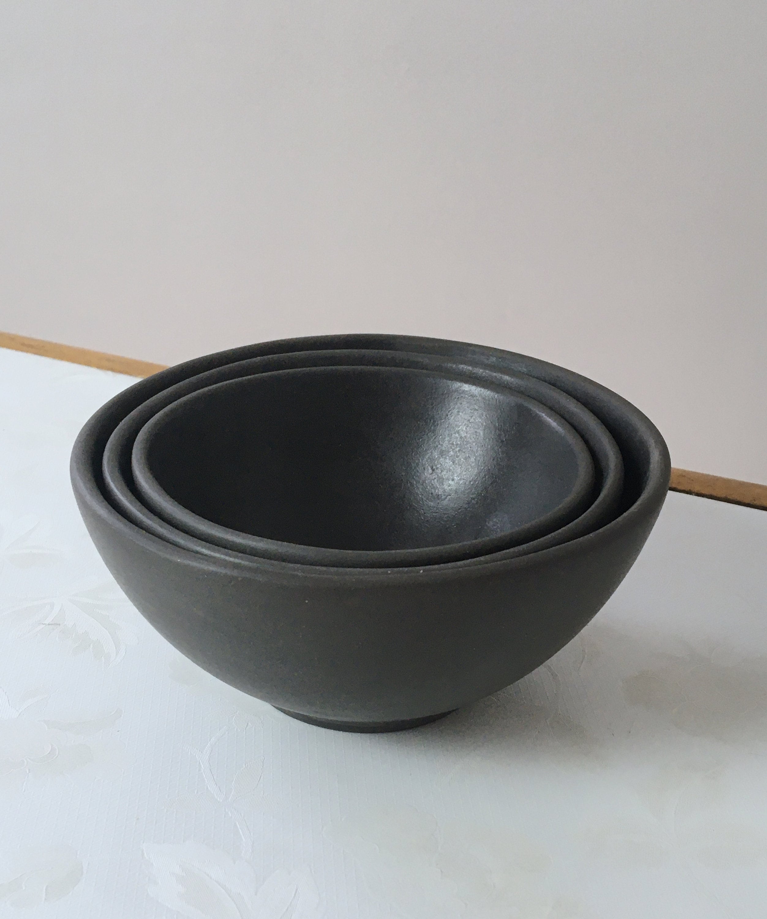 Oryoki Bowl Set -black- (handmade - Single Piece) - Etsy UK
