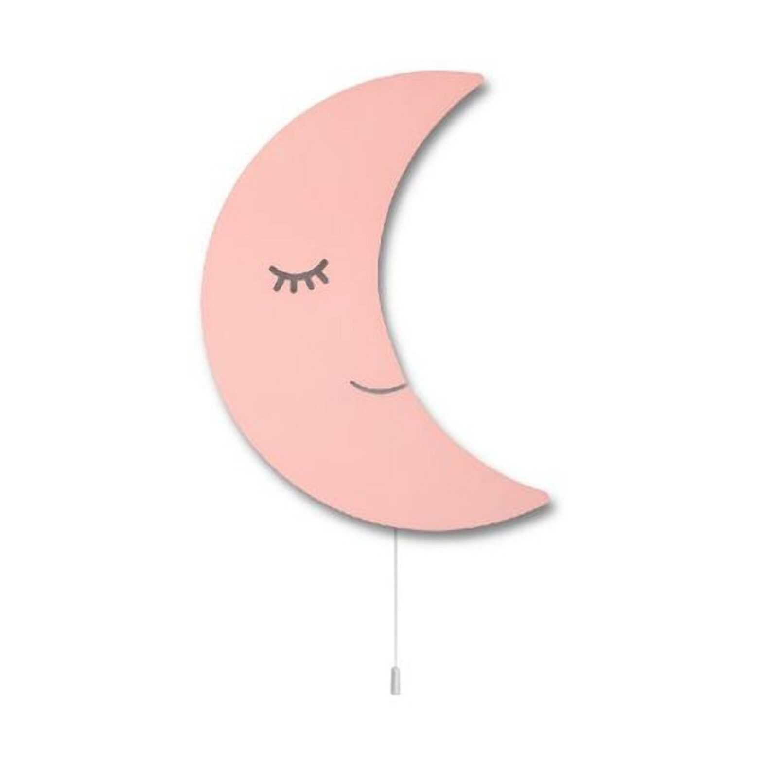 Wooden Smiling Half Moon Wall LED Light /montessori Approach Nursery ...