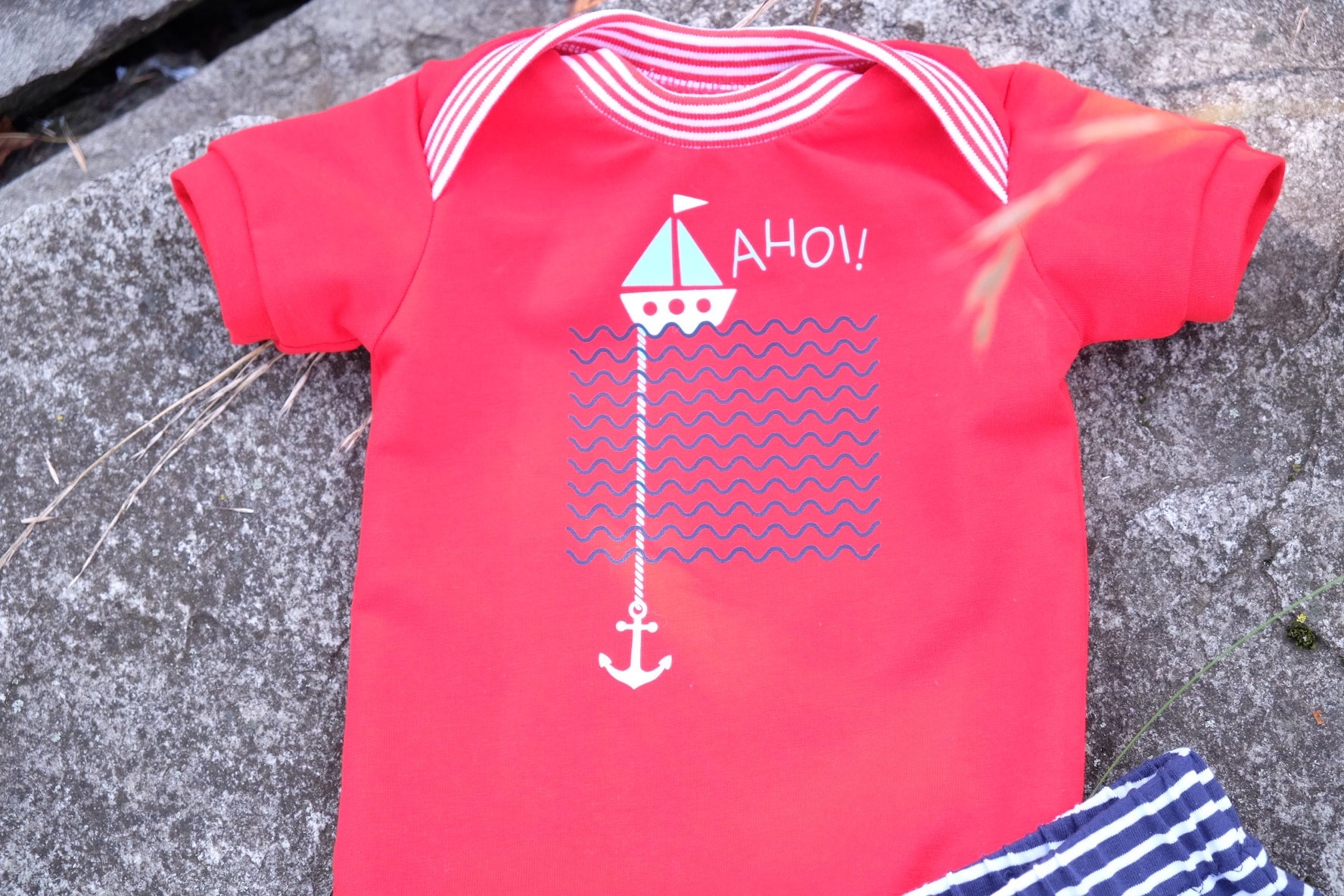 PLOTTERDATEI - AHOI !- Schiff - Boot - Meer - Plott - Design von formenfroh - dxf + svg + jpg ...