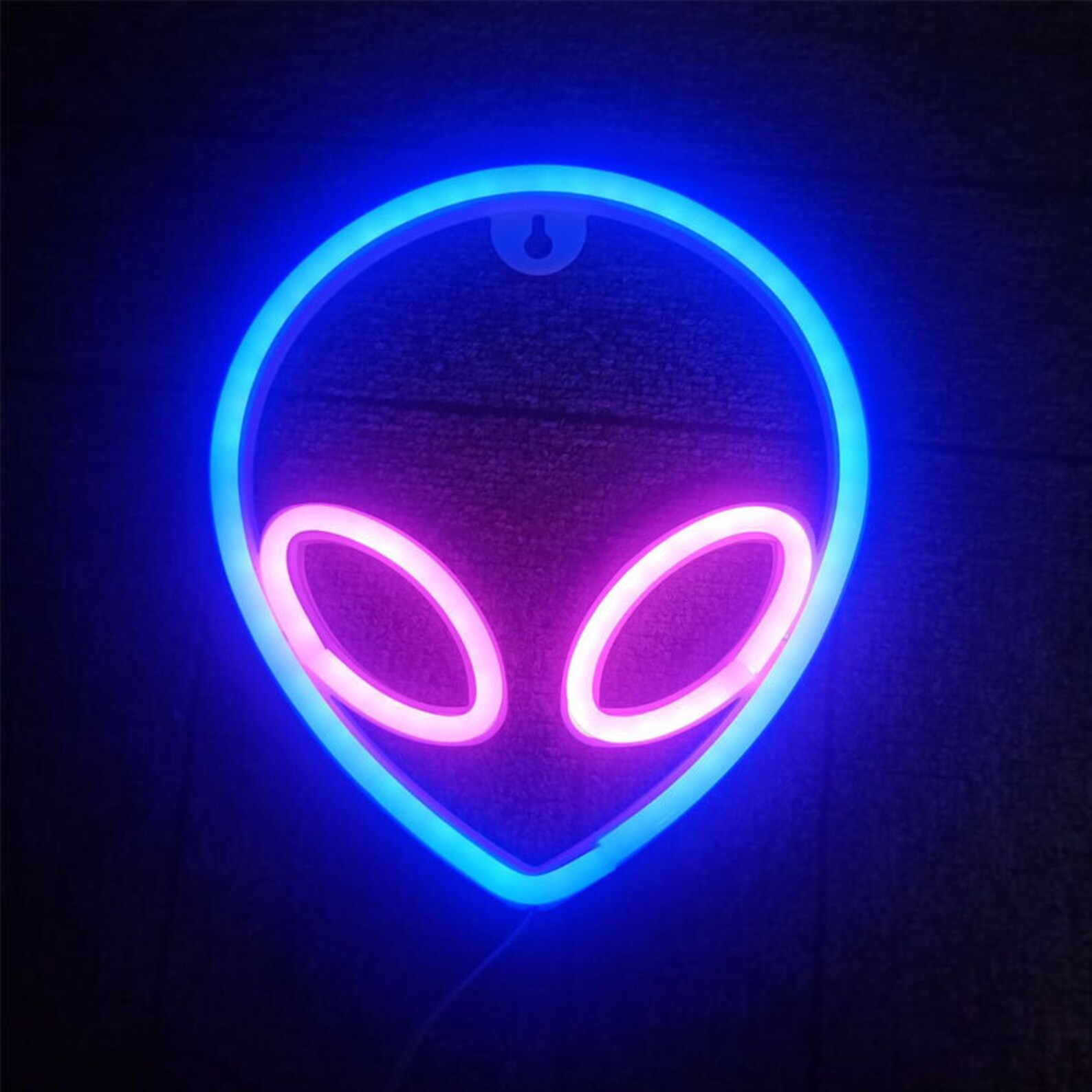 Alien Face Neon Light sign LED Sign Lights for Wall Mount | Etsy