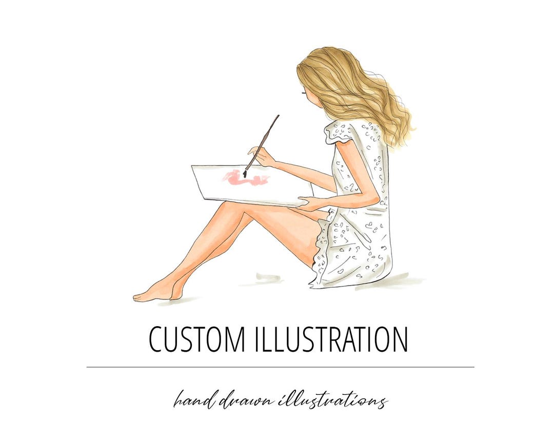 Custom Hand-drawn Illustration - Personalized Artwork - DIGITAL ...