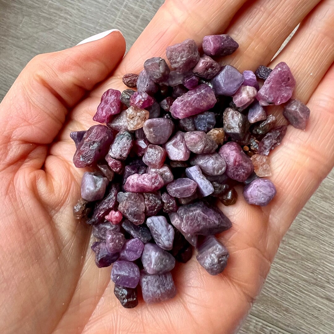 Rough Purple Ruby Stones, Natural Raw Ruby, July Birthstone - Etsy