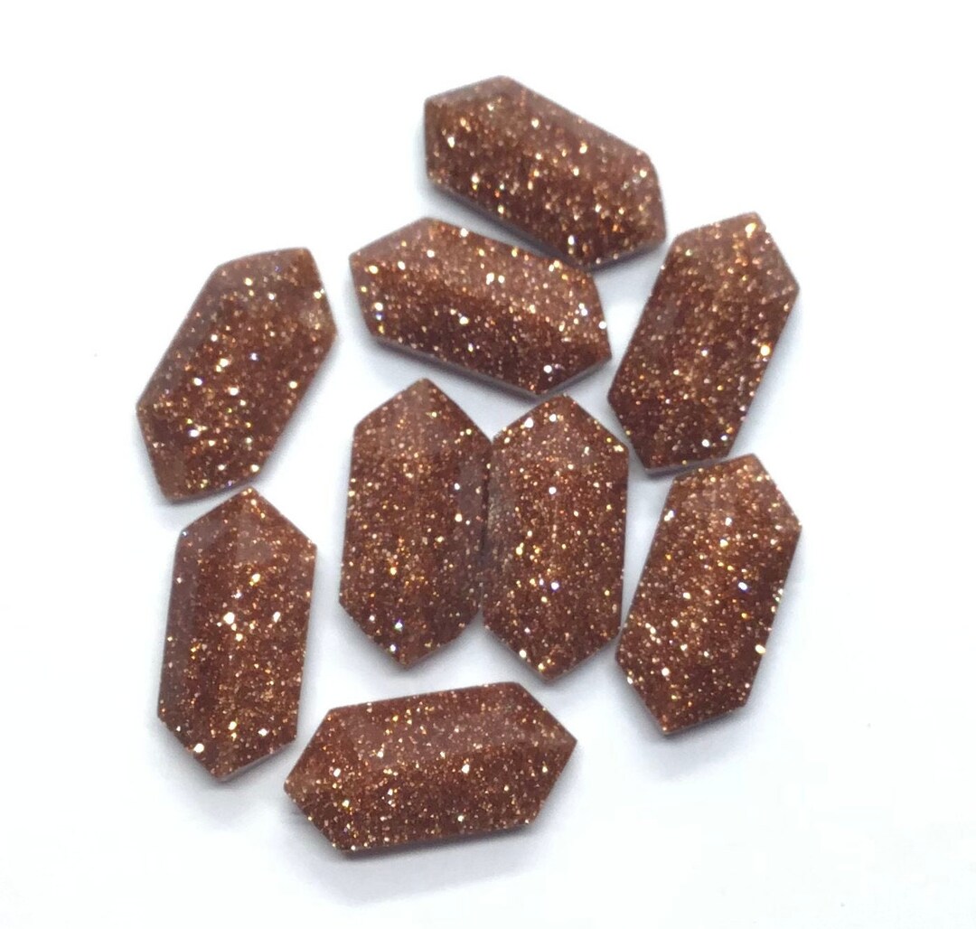 Orange Sunstone Shape Cut Hexagon Faceted, Sandstone Fancy Shape Loose ...