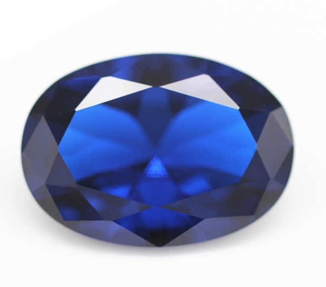 Sapphire Oval Cut Faceted Lab Created Sapphire 2x3mm to 8x10mm Oval ...