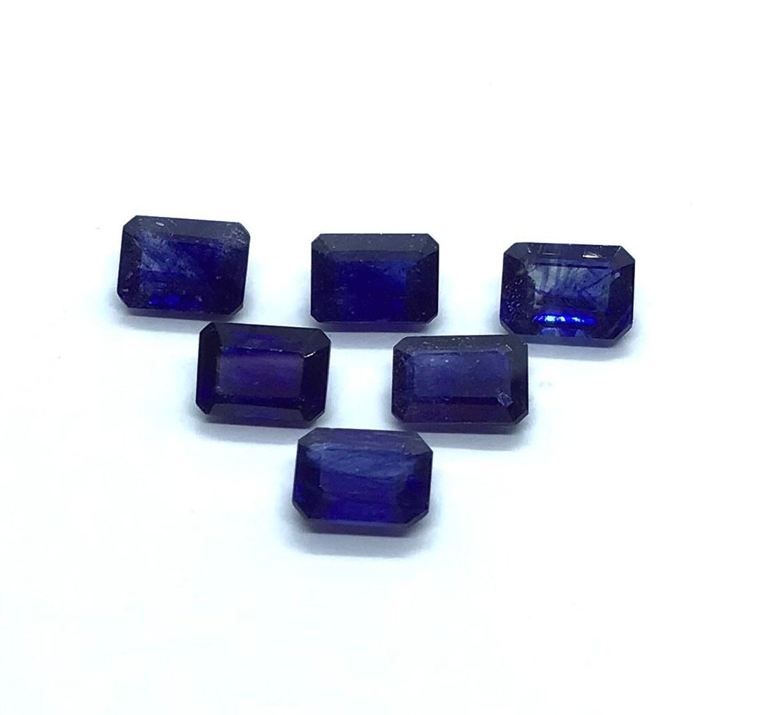 Blue Glass Filled Sapphire Octagon Cut Faceted AAA Quality Loose ...