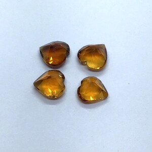 Natural Madeira Citrine Heart Cut Faceted Loose Gemstone Assorted for ...