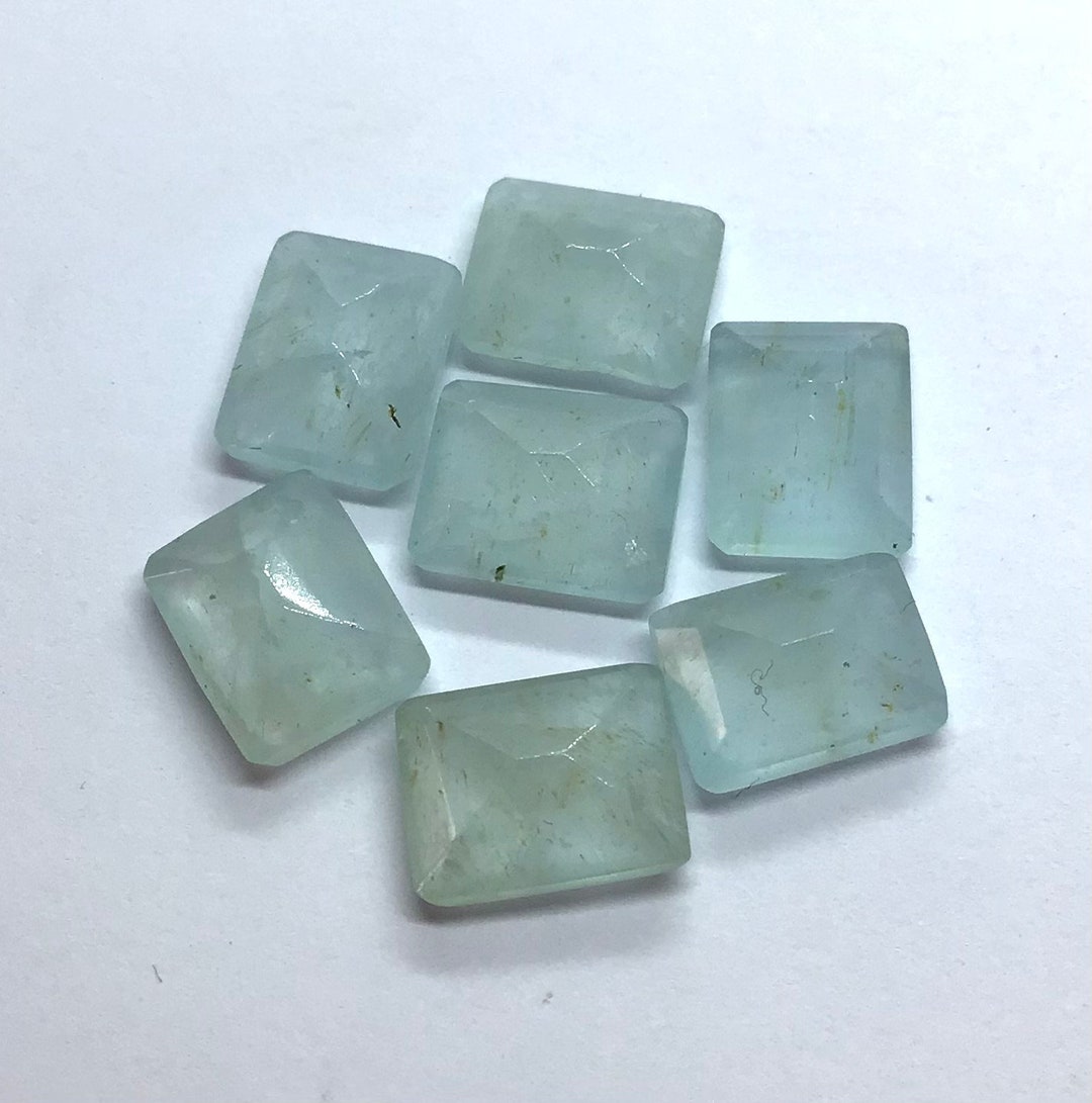 Octagon/rectangle Cut Faceted Natural Aquamarine AAA Quality Loose ...