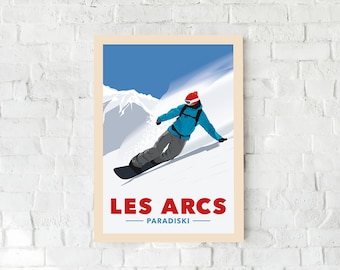 Les Arcs Poster - Etsy