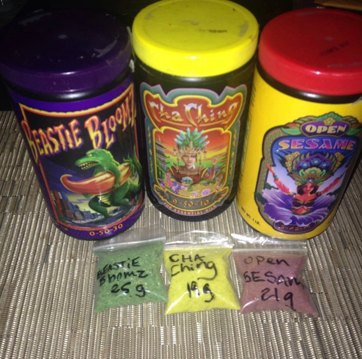 Fox Farm Fertilizer Best Trio-open Sesame(21g)cha Ching(19g)beastie ...