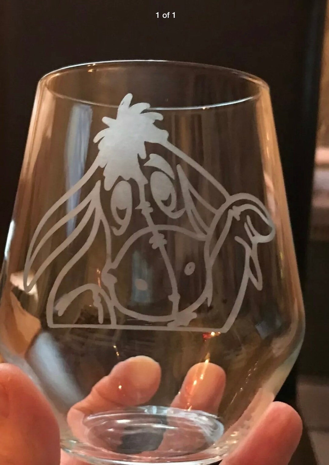 Stemless/stemmed Wine Glass Eeyore Personalised - Etsy