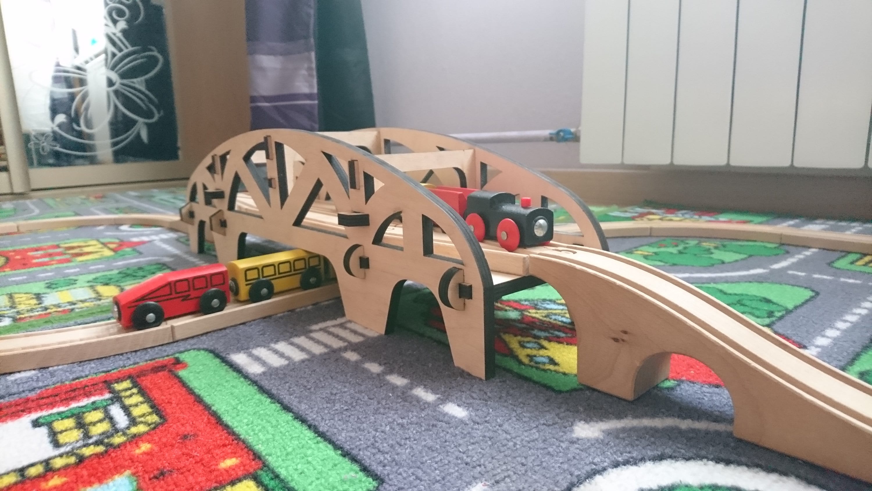 Railway Bridge BRIO Bridge Wooden Train Set Wooden Train - Etsy