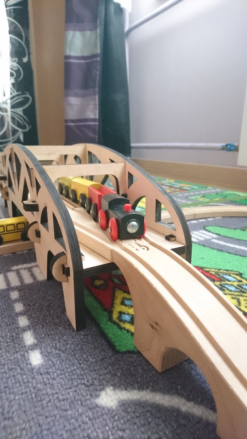Railway Bridge BRIO Bridge Wooden Train Set Wooden Train - Etsy