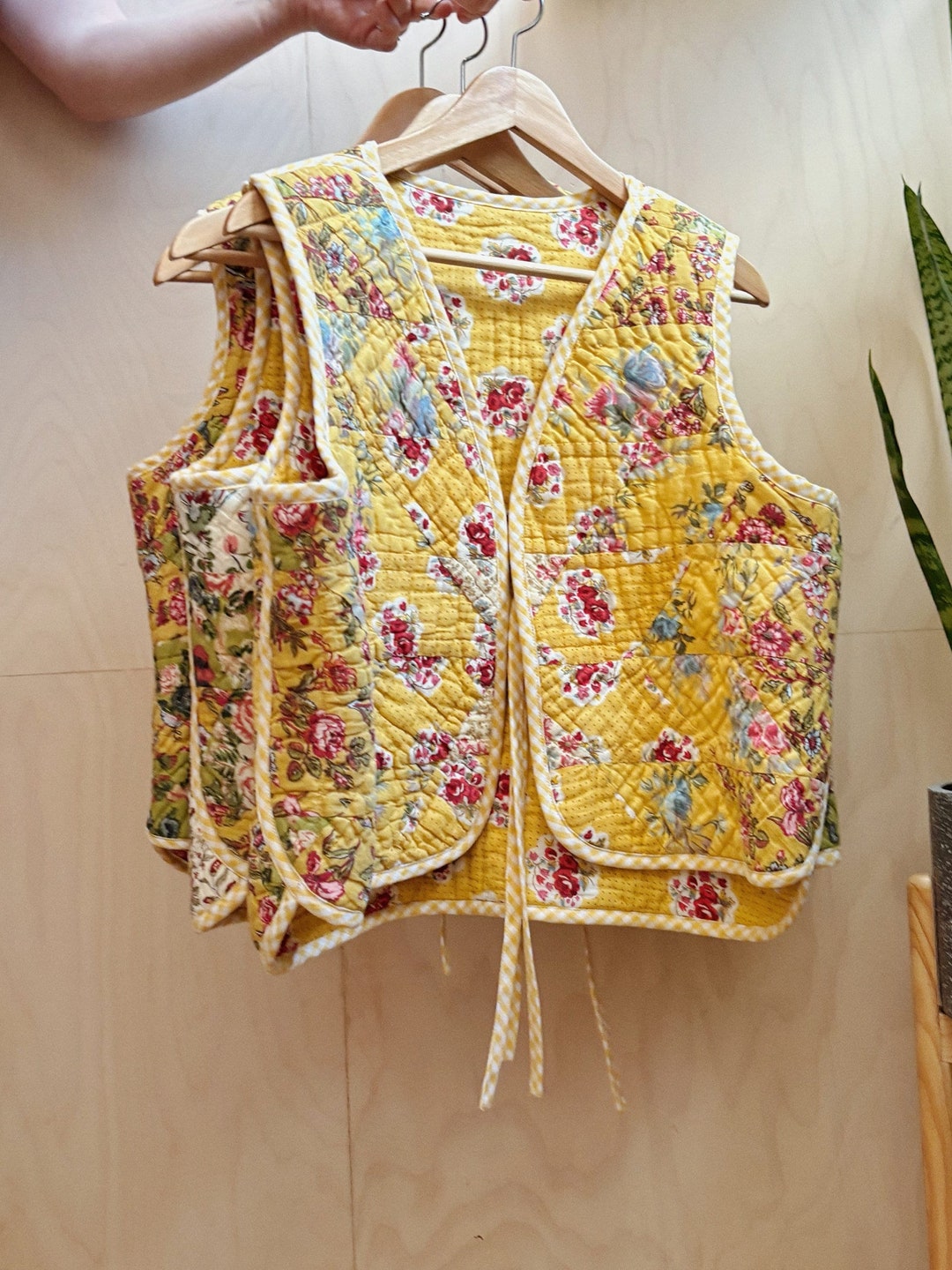 Quilted Vest/quilted Gilet/quilted Waistcoat/patchwork Vest/patchwork ...