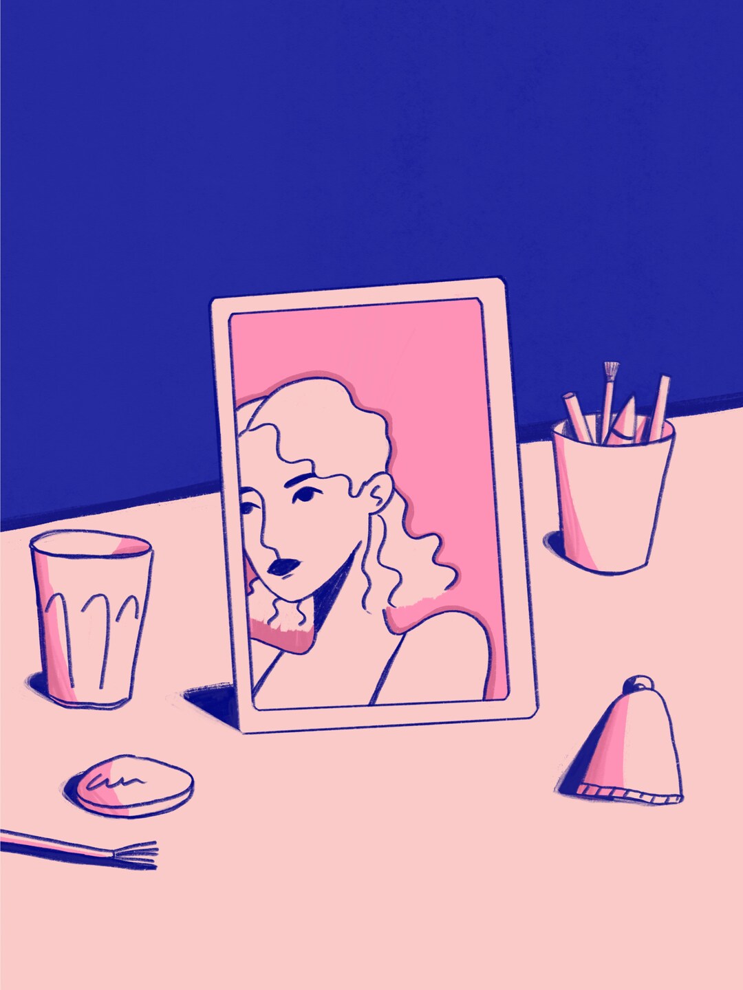 Getting Ready /original Illustration / Wall Decor - Etsy