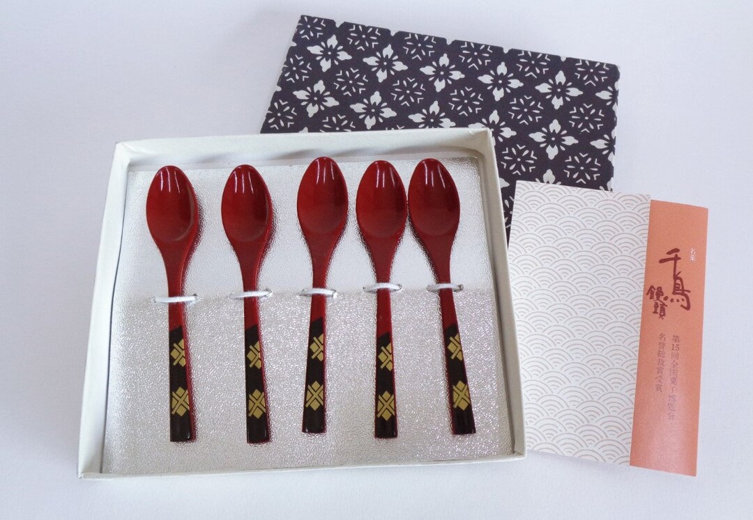 Tea Spoons Japanese Lacquerware High-quality Coffee - Tea Spoons Set 5 ...