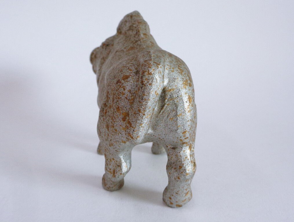 A3815 Wild Boar Iron Statue-okimono Ornament ,metal Wild Boar Sculpture ...