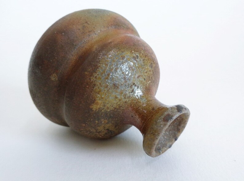 Bizen Miniature Bottle-vase, Japanese Bizen-yaki Artistic Wood Fired ...
