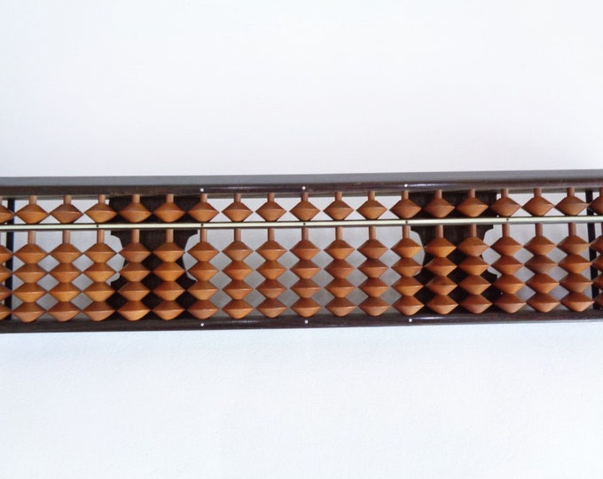 A6481# Japanese Soroban Abacus, Vintage Wooden-bamboo Superb Quality ...
