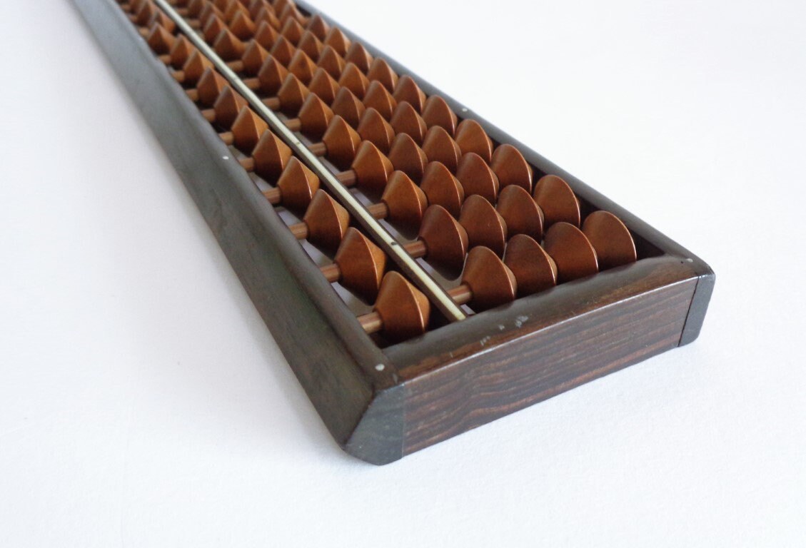 A6481 Japanese Soroban Abacus Vintage Wooden-bamboo Superb - Etsy