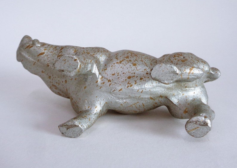 A3815 Wild Boar Iron Statue-okimono Ornament ,metal Wild Boar Sculpture ...