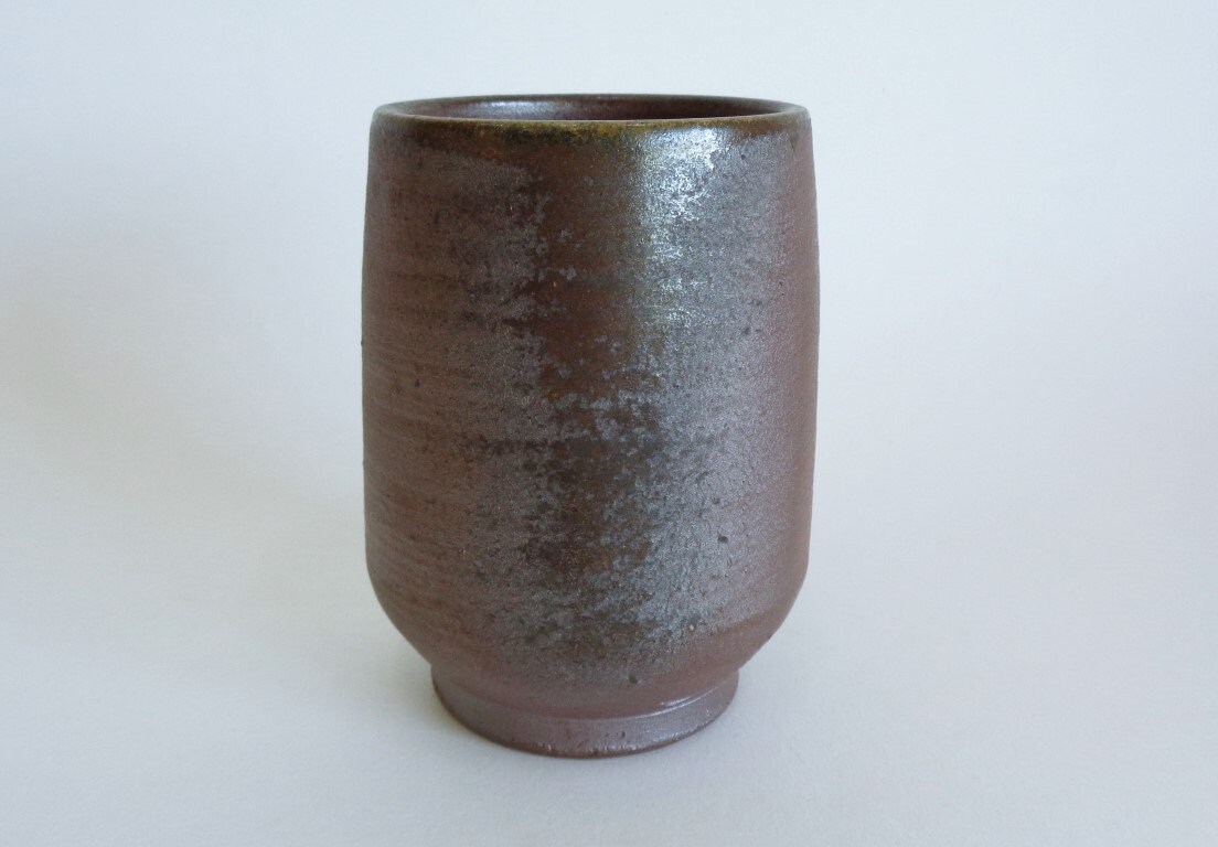 Yunomi Tea Cup ,bizen Chawan, Japanese Bizen-yaki Wood Fired Artistic ...
