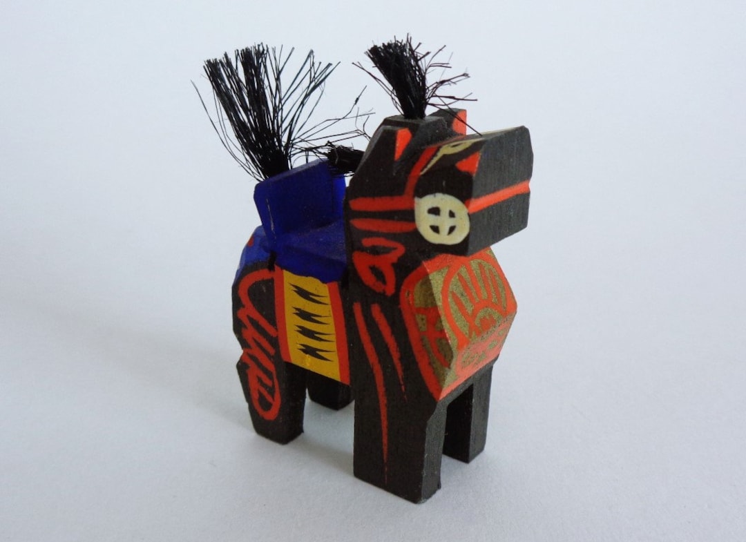 Old Miharu-koma Chagu-chagu Umako Horse , Japanese Mingei Folk Craft ...