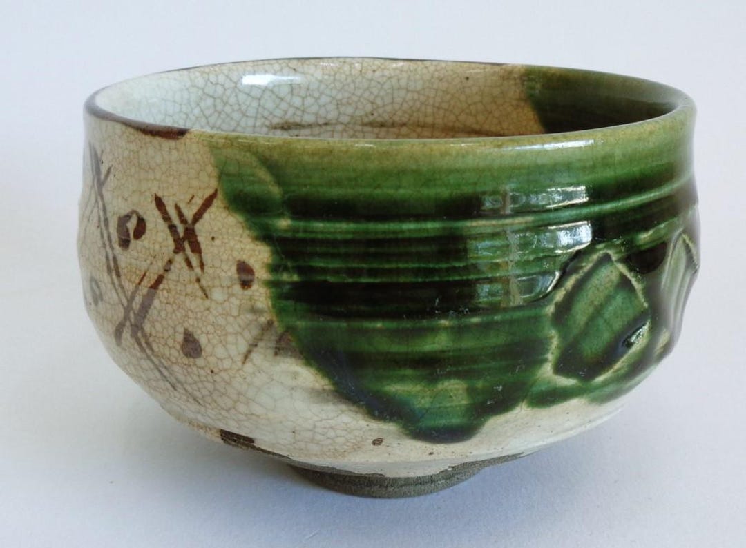 Matcha Tea Bowl Authentic Japanese (Chawan) - Handcrafted In Mino, Red ...