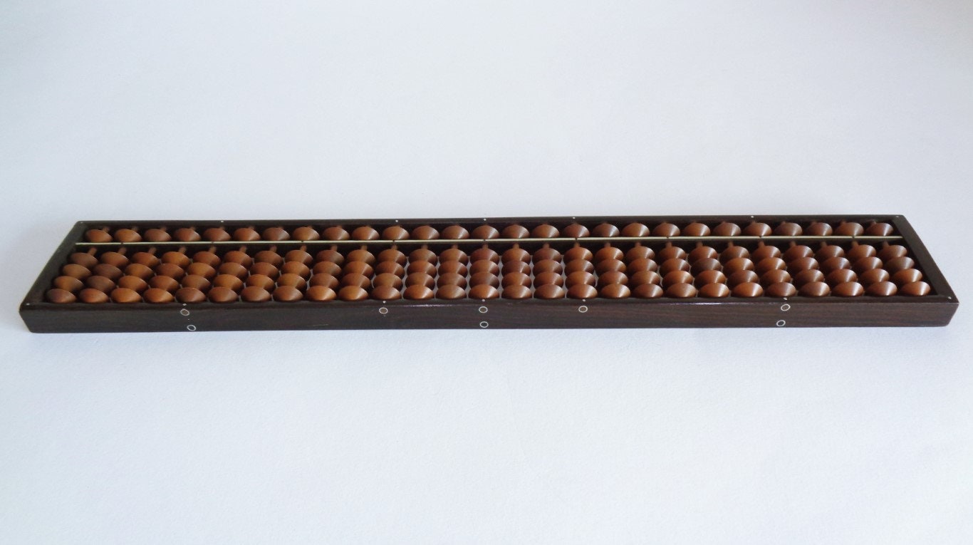 A6481 Japanese Soroban Abacus Vintage Wooden-bamboo Superb - Etsy