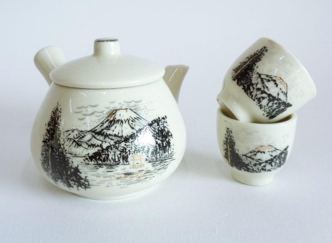 Mini Sake Set for Warm Sake Japanese Ceramic Sake Kettle Pot-sake ...