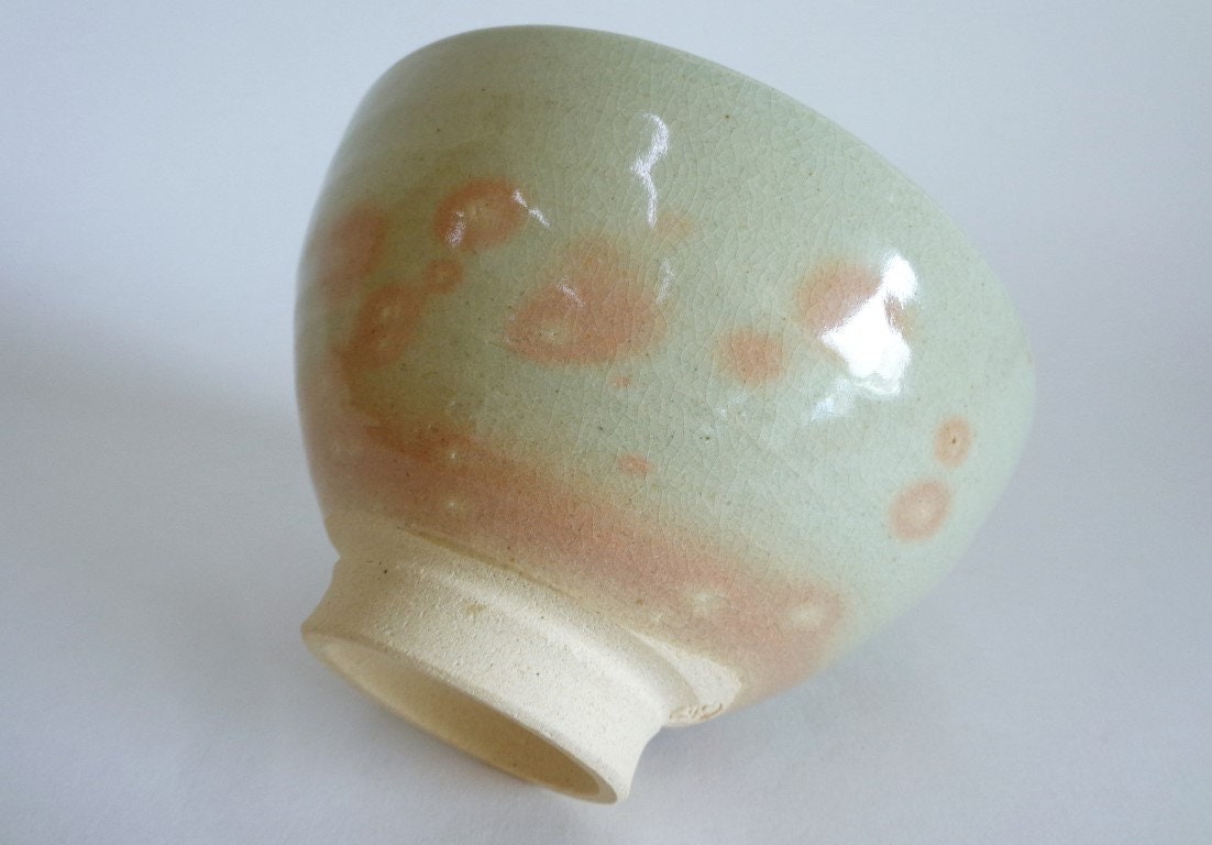 A3823handcrafted Hagi-yaki Sugi-nari Hakeme Chawan ,japanese Hagi Ware ...