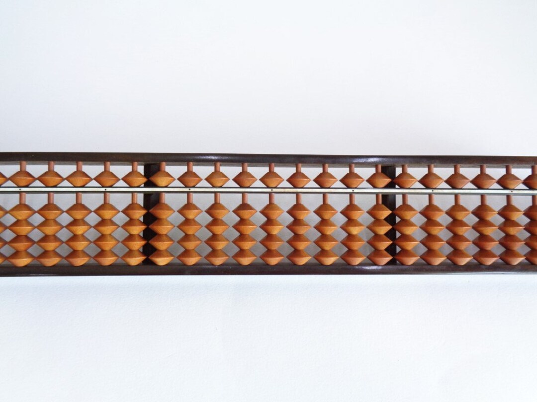 Japanese Soroban Abacus, Vintage Wooden-bamboo Superb Quality Abacus # ...