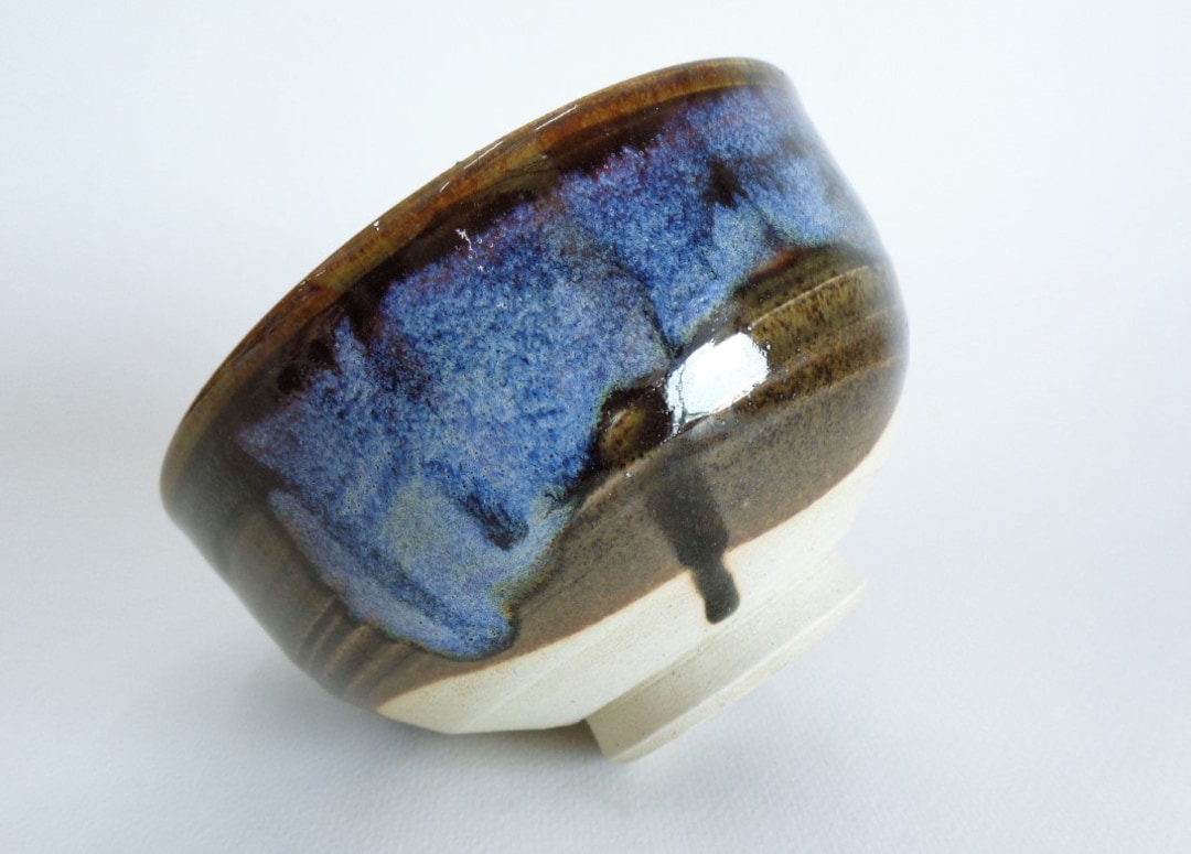 Tenmoku Glazed Chawan Vintage Handcrafted Chawan Matcha Tea Bowl ...