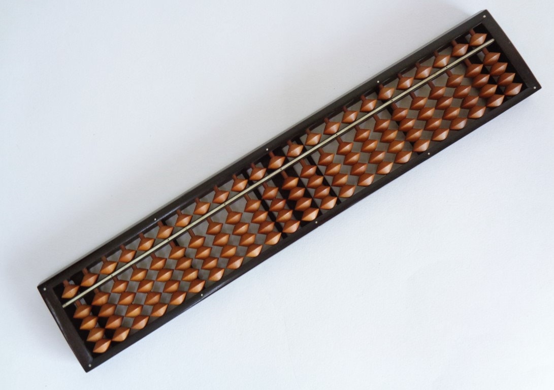 Japanese Soroban Abacus, Vintage Wooden-bamboo Superb Quality Abacus ...