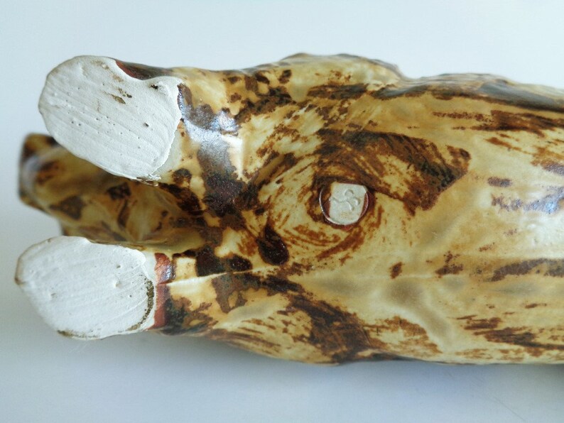 A218 Wild Boar Pottery Sculpture ,wild Boar Statue ,mark - Etsy