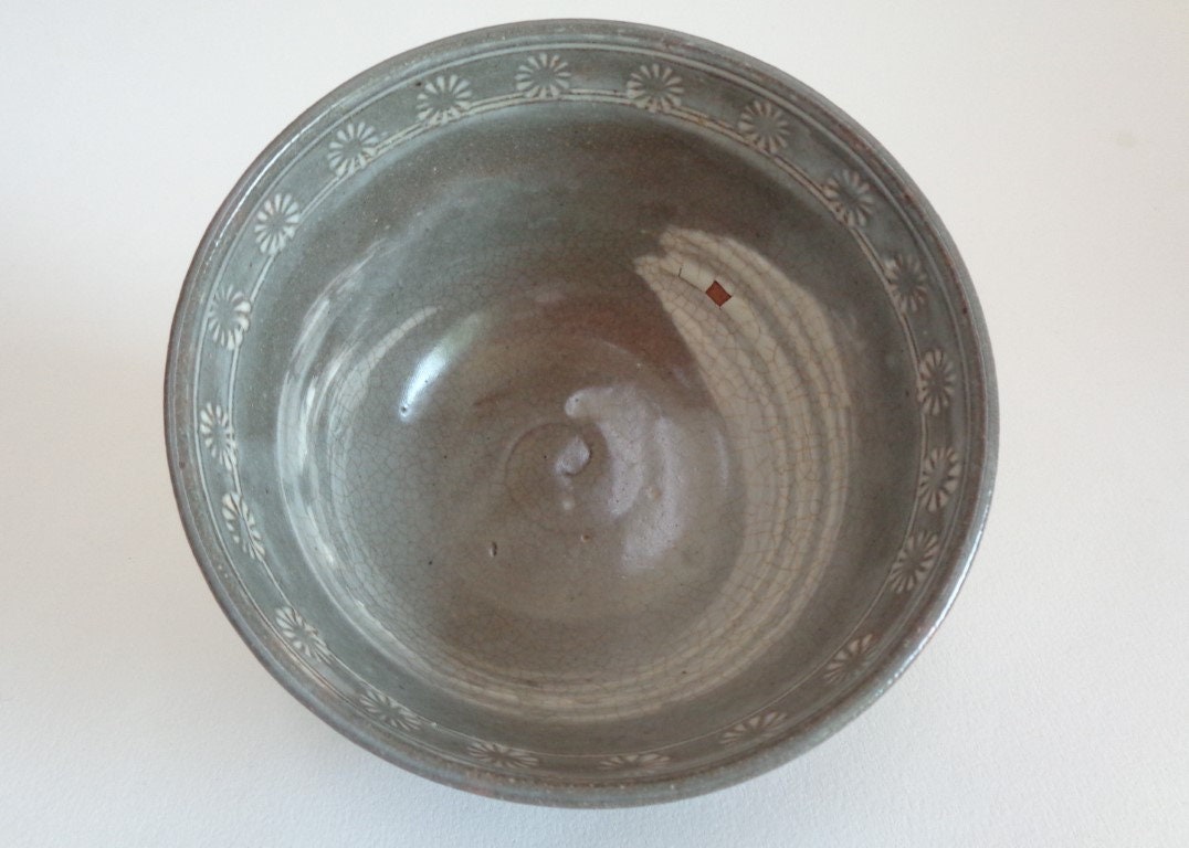 A4182 Old Japanese Mishima Art Pottery Matcha Tea Bowl,korean Style Ido ...