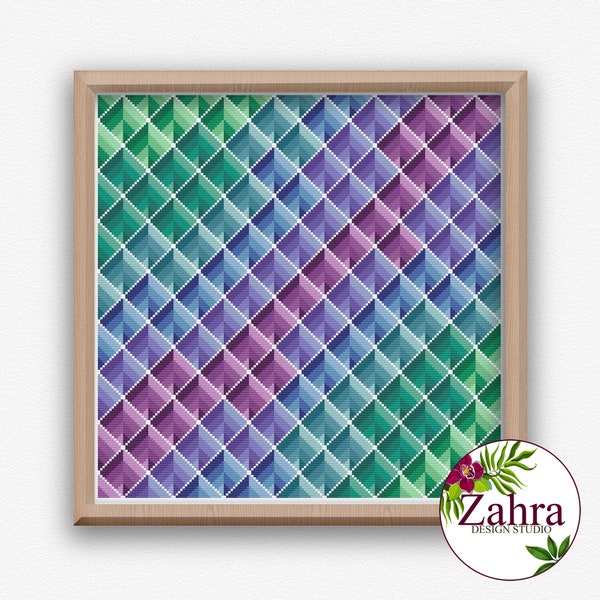 Geometric Cross Stitch Pattern - Etsy