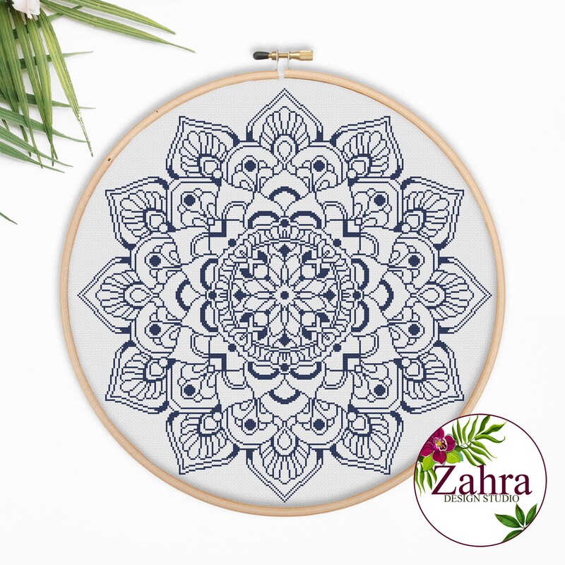Mandala Cross Stitch - Etsy