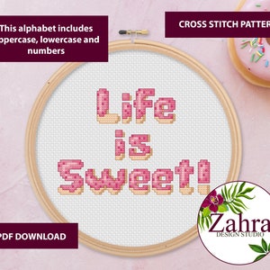 Alphabet Cross Stitch Pattern. Cross Stitch Chart. Alphabet - Etsy