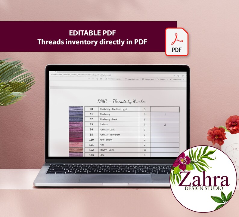 PRINTABLE DMC Color Chart and Inventory. DMC Color Card. Dmc - Etsy