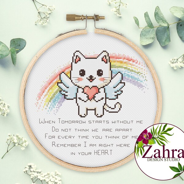 Rainbow Bridge Cross Stitch Pattern - Etsy