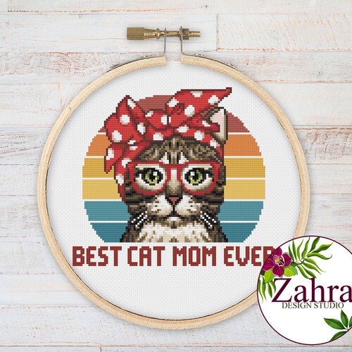 Space Cat Cross Stitch Pattern Instant Download PDF Counted - Etsy