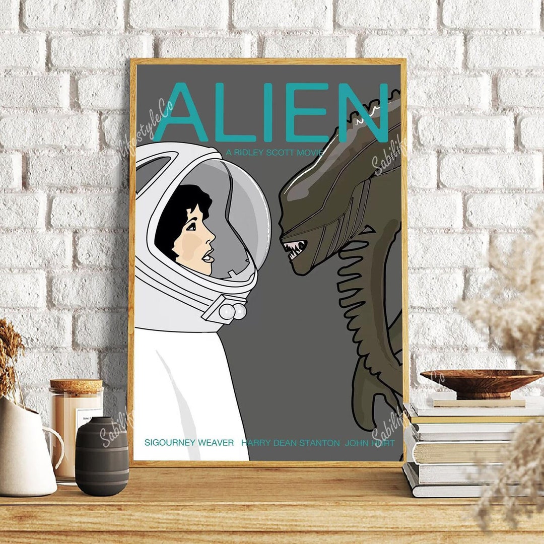 Alien Horror Movie Poster Halloween Gift - Etsy