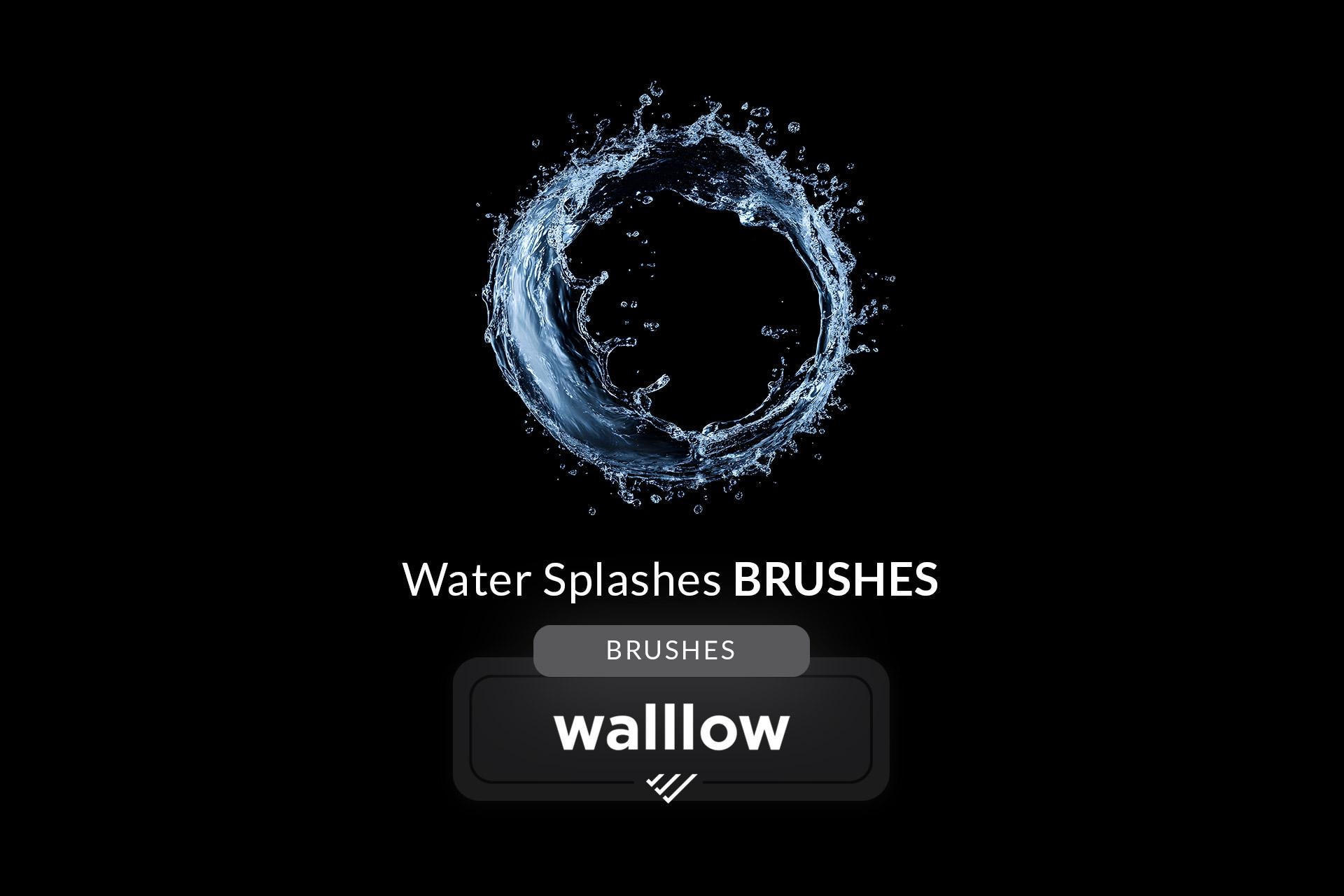 Realistic Water Splashes Photoshop Brushes | Splash Effect for Photo ...