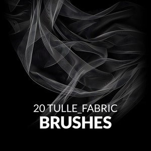 Flying Tulle Fabric Brushes for Photo Editing, Realistic Tulle Veil ...