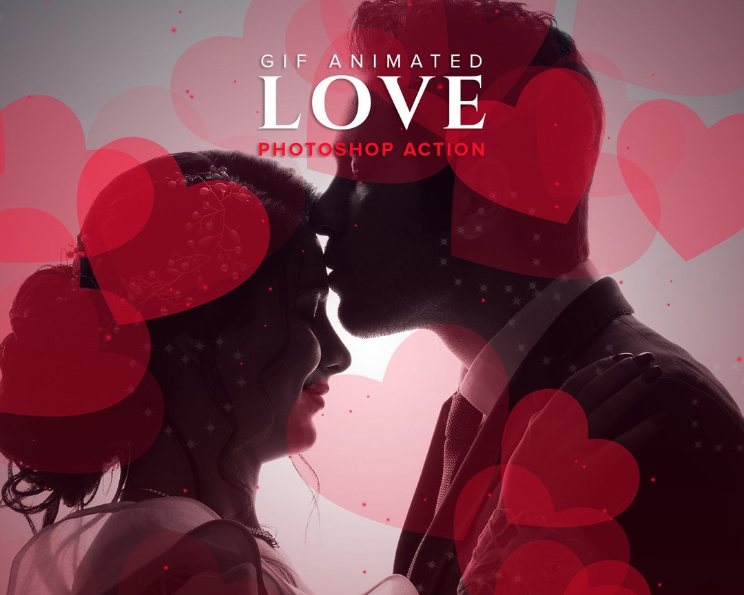 Animated Hearts Photoshop Action, Bokeh Hearts Valentines Day Gift for ...
