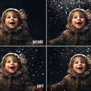 Snow Overlay, Realistic Snow, Falling Snow, Snow Photoshop Overlays ...