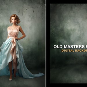 Old Master Background, Old Master Digital Backdrop, Grunge Studio Backdrop, Old Master Photoshop ...