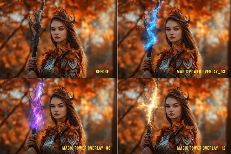 Magic Power Light Photo Overlays | Mystic Energy Light Effects for ...