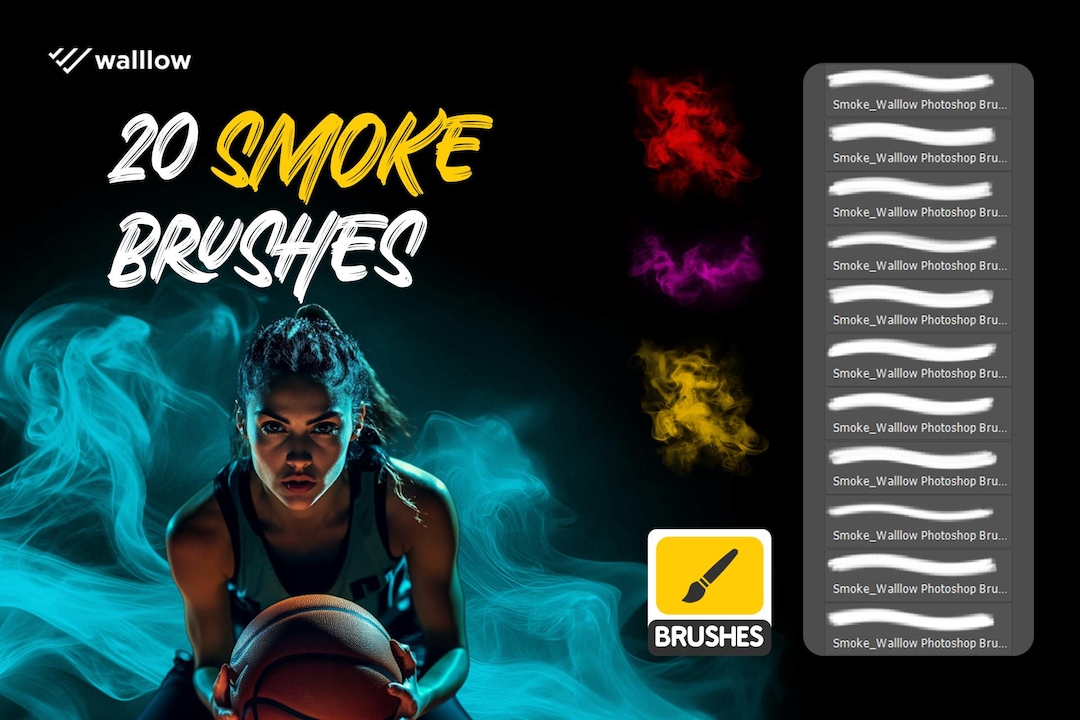 Smoke Effect Photoshop Brushes | Realistic High-resolution ABR Pack for ...